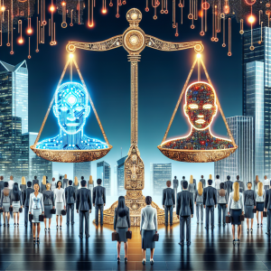 Digital Scale Balancing AI and Human Intelligence - Techmixer