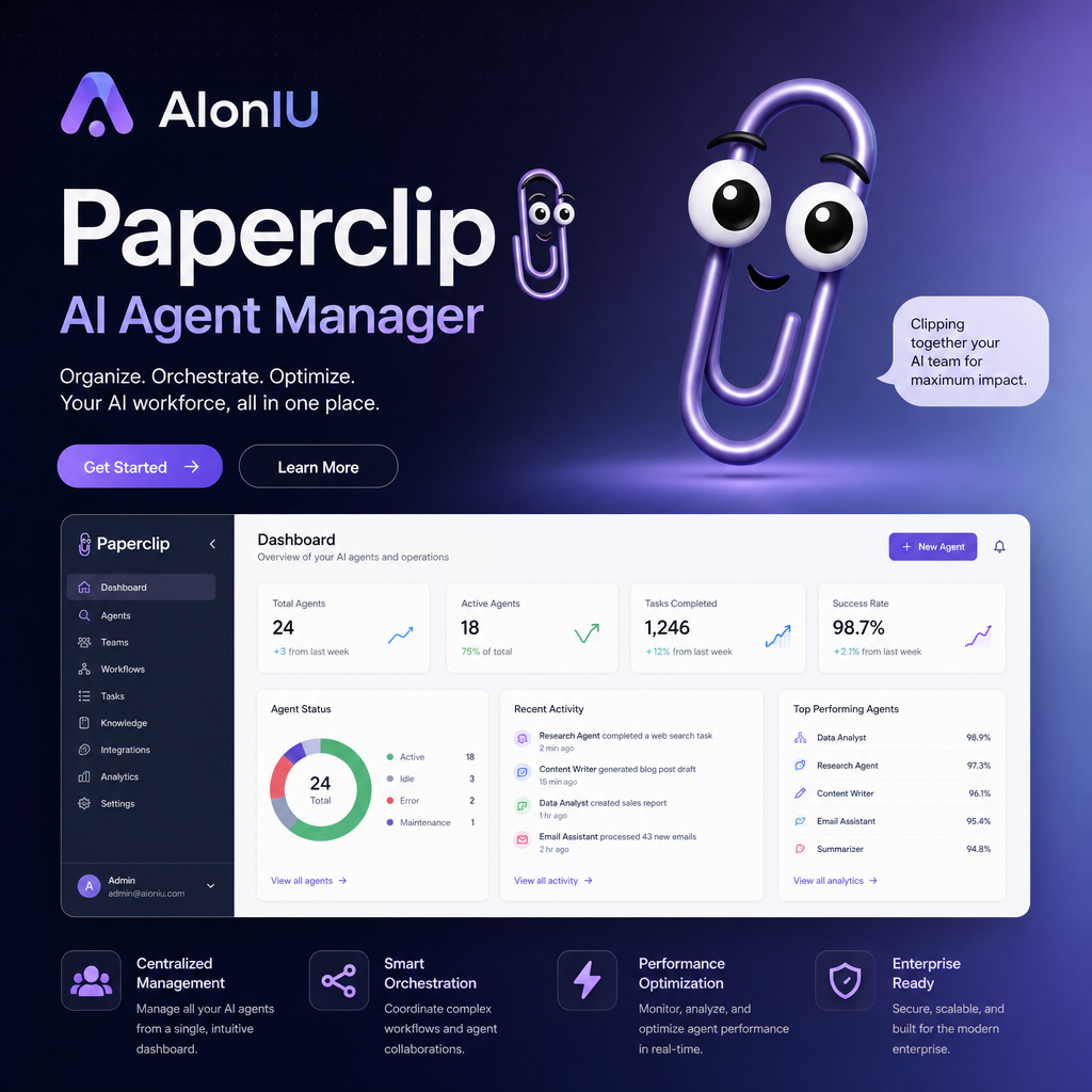 AIonIU and Paperclip - AI Agent Manager - Techmixer